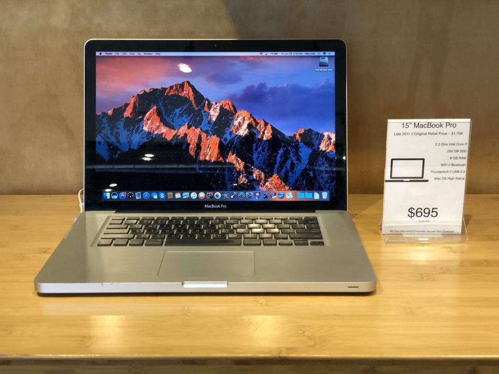 Sold - MacBook Pro Late 2011 // $695 - Boulder Mac Repair